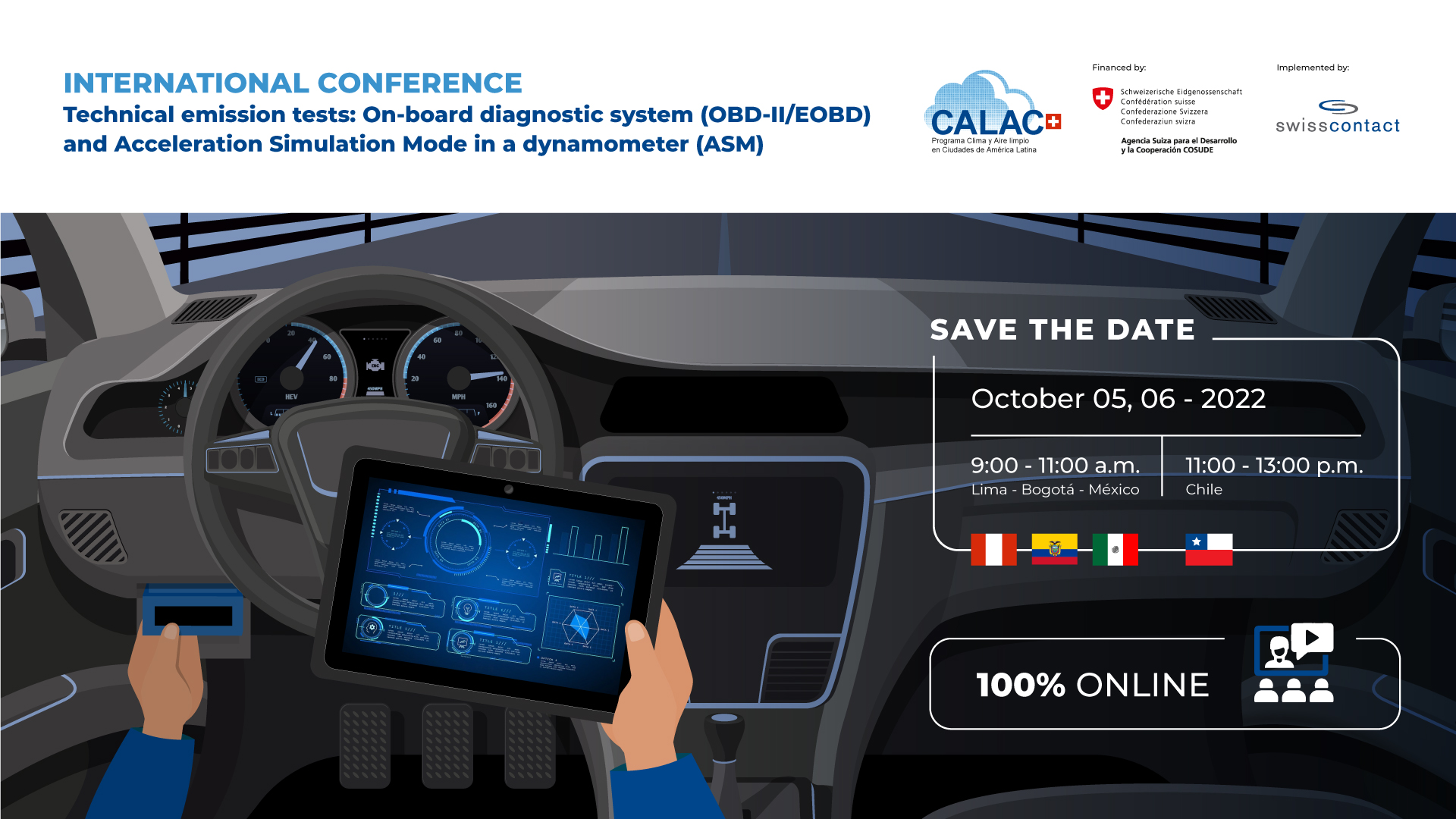 Technical emission test: on-board diagnostic systema (OBDII/EOBD) and ...